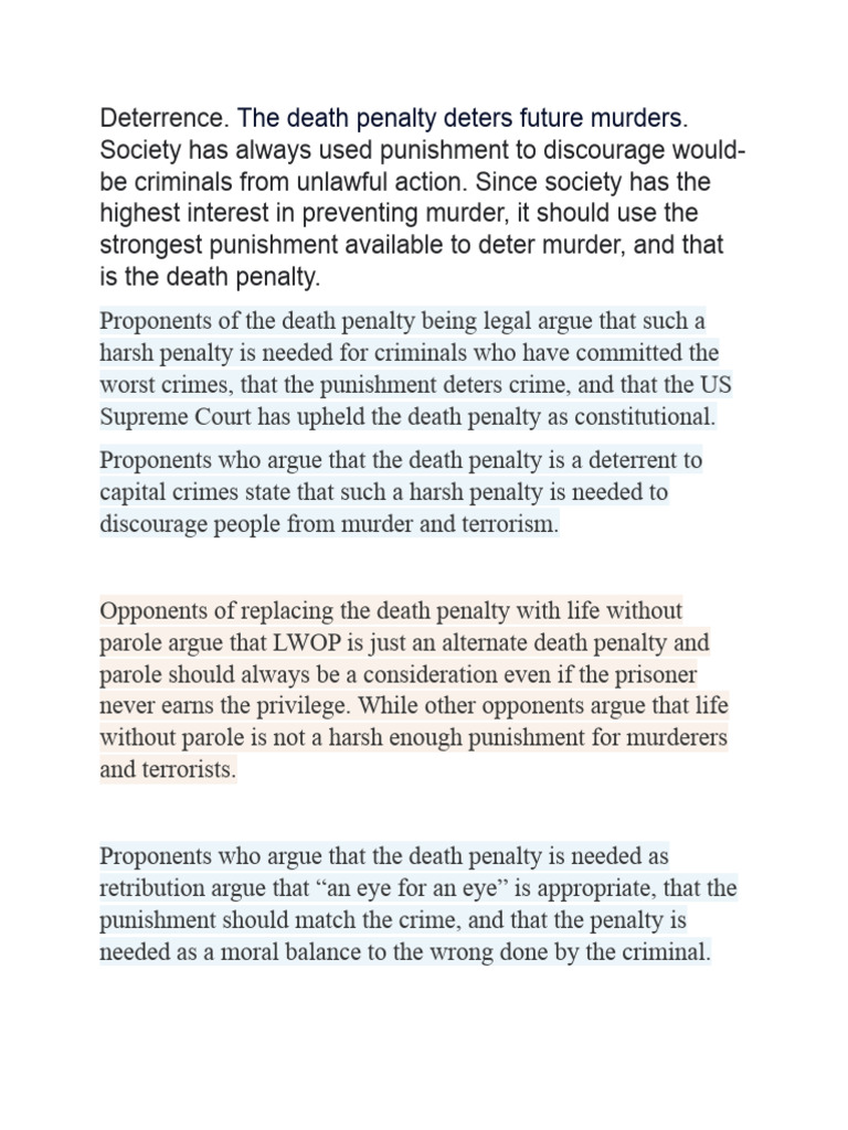 Deterrence | PDF | Capital Punishment | Punishments