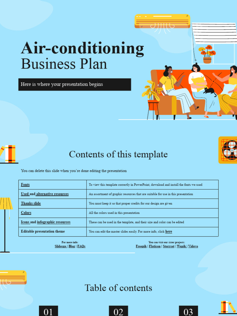Air-Conditioning Business Plan by Slidesgo | PDF | Marketing | Pricing