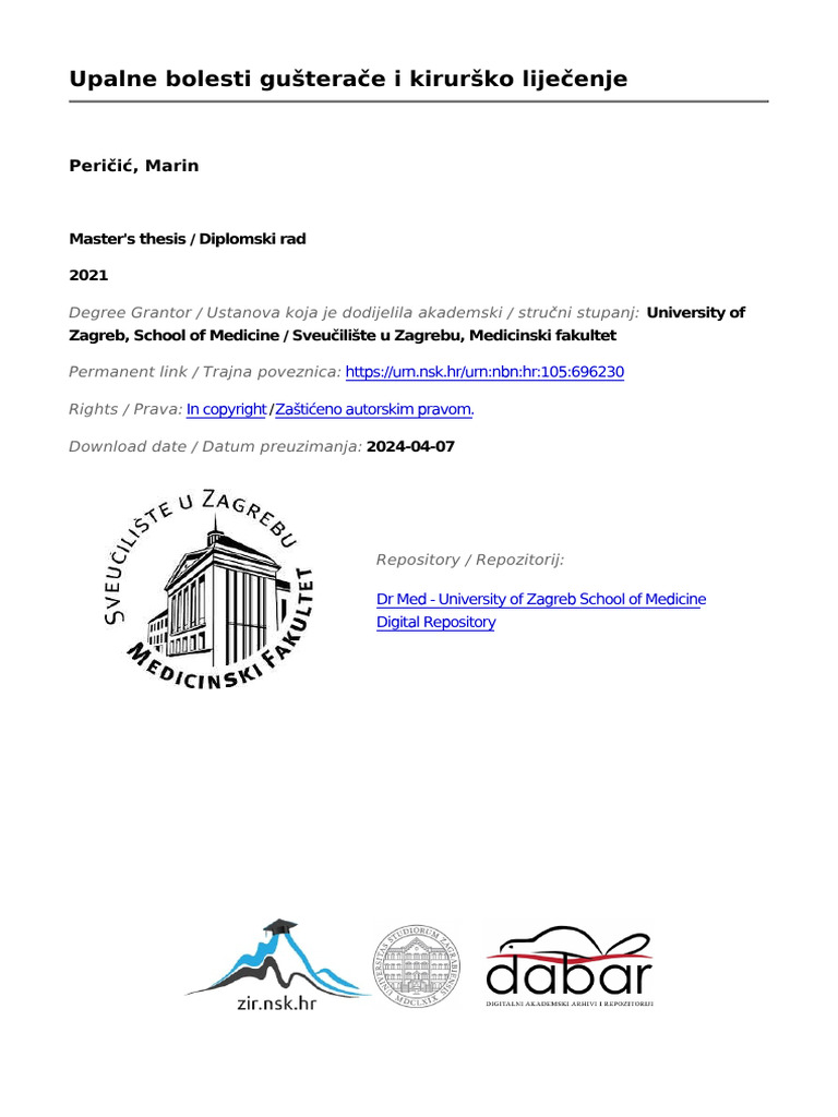 Pericic Marin Diplomski Rad 2021 | PDF