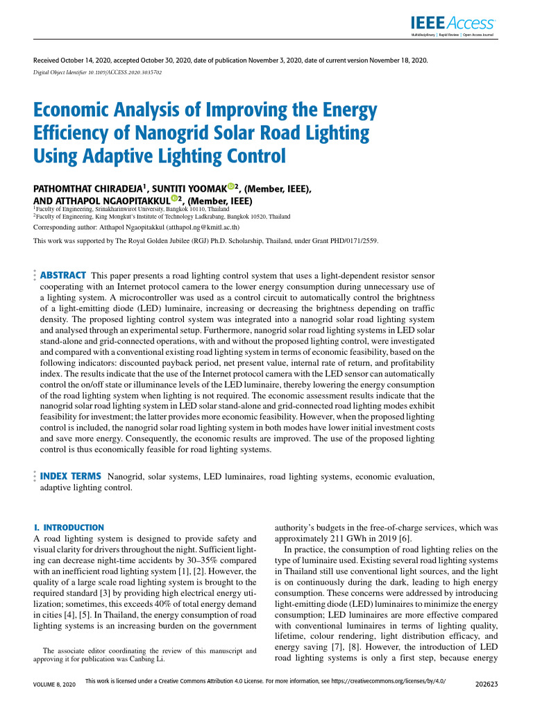 Nanogrid Solar Lighting Economics | PDF | Solar Power | Lighting