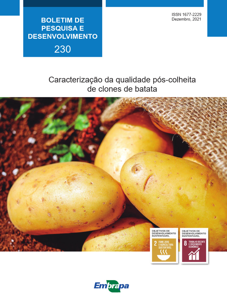 Embrapa - Caracteristicas Pós-Colheita de Batata | Download grátis PDF ...