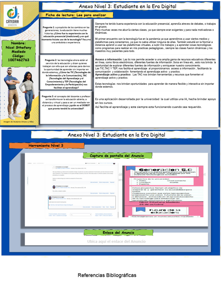 Anexo 3 Catedra Nicol | PDF | Aprendizaje | Tecnología de información y comunicaciones