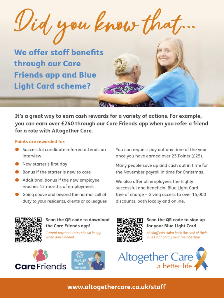 Altogether Care Care Friends App Poster | PDF | Business | Economies