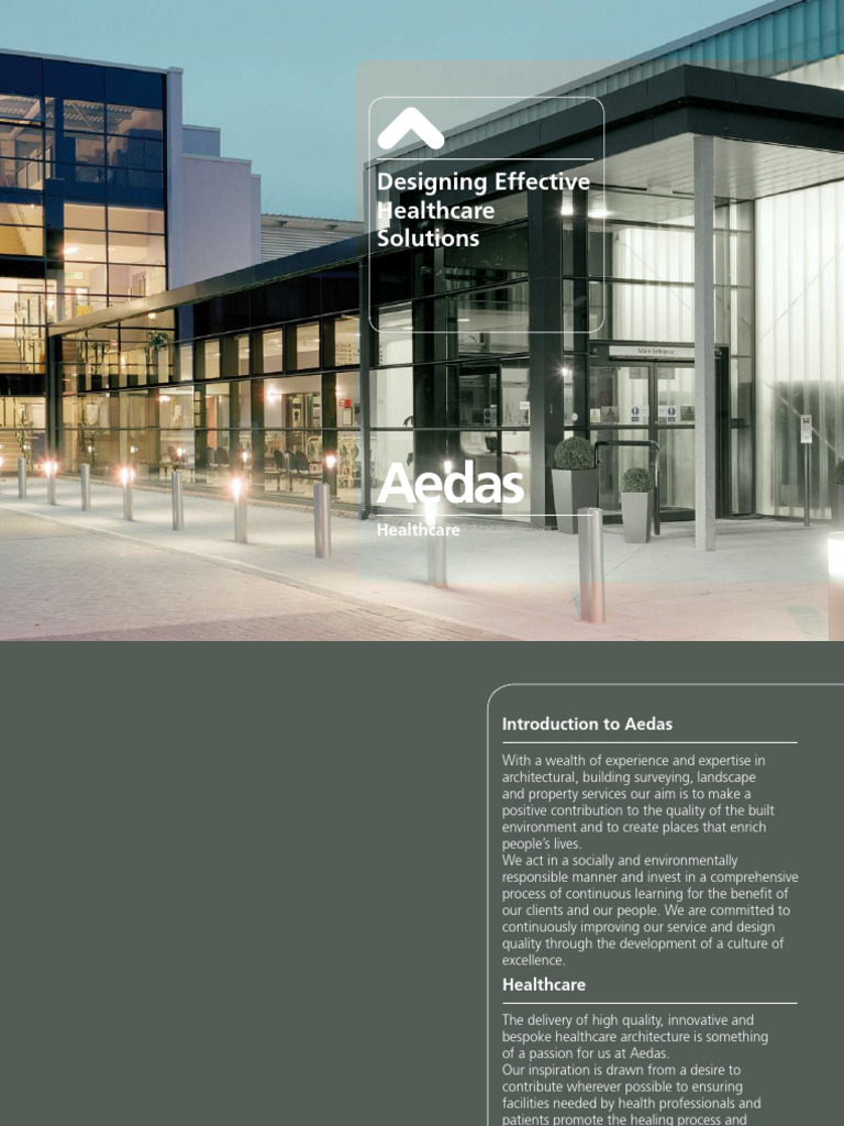 Aedas Healthcare Brochure Europe | PDF | Health Care | Hospital