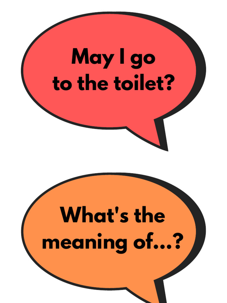 Classroom Language Speech Bubbles Posters | PDF | Language Arts ...