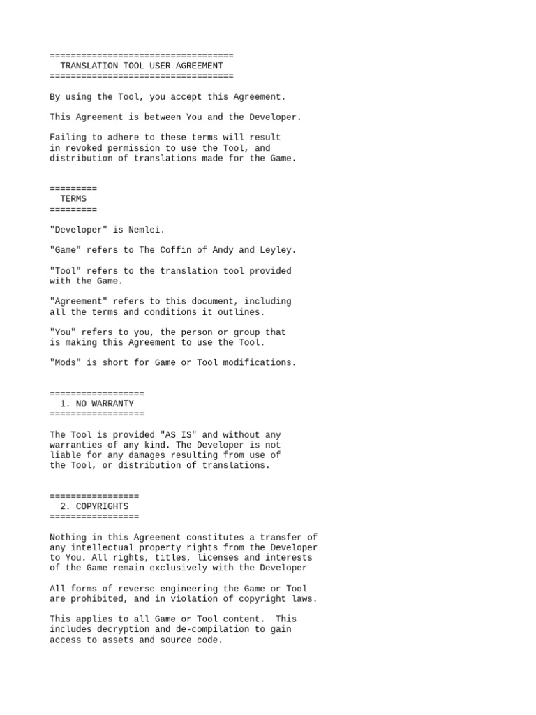 Agreement | PDF | Games & Activities | Technology & Engineering