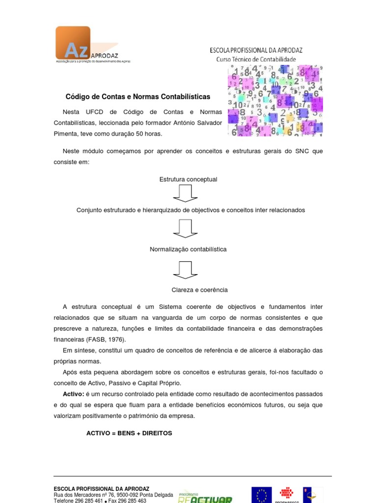 Codigo de Contas e Normas Contabilisticas