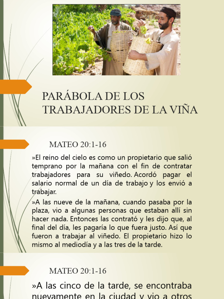3 Parábola de Los Trabajadores de La Viña | PDF | Pecado | Gracia divina