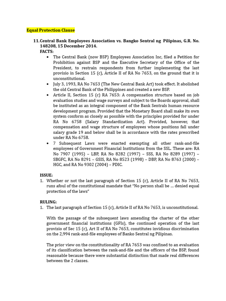 11 15 Cases Finals | PDF | Divorce | Equal Protection Clause