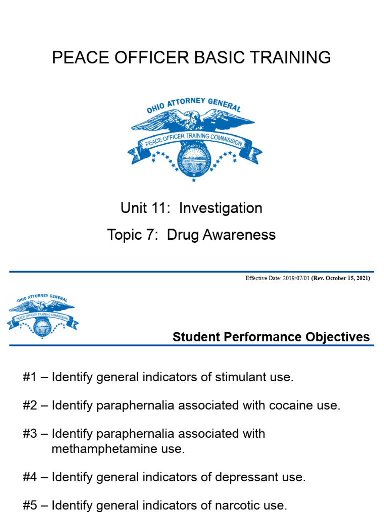 11-7 Drug Awareness | PDF | Stimulant | Methamphetamine