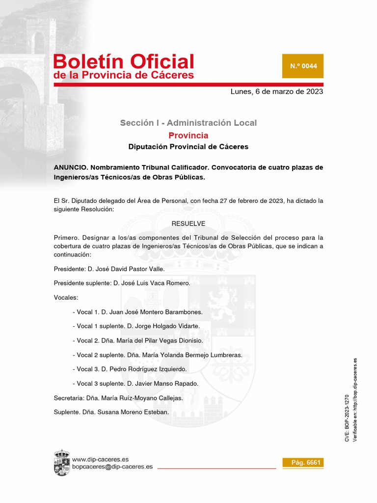 Bop 2023 1270 | PDF | Judicaturas | Ley Pública