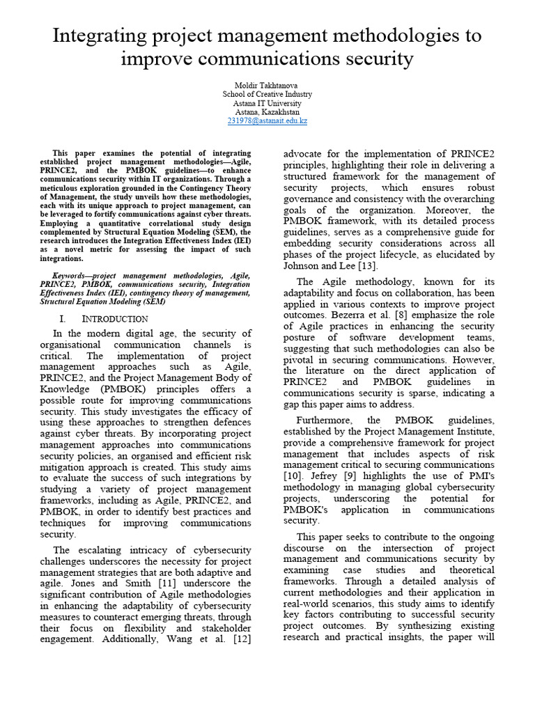 137 Submission | PDF | Agile Software Development | Computer Security