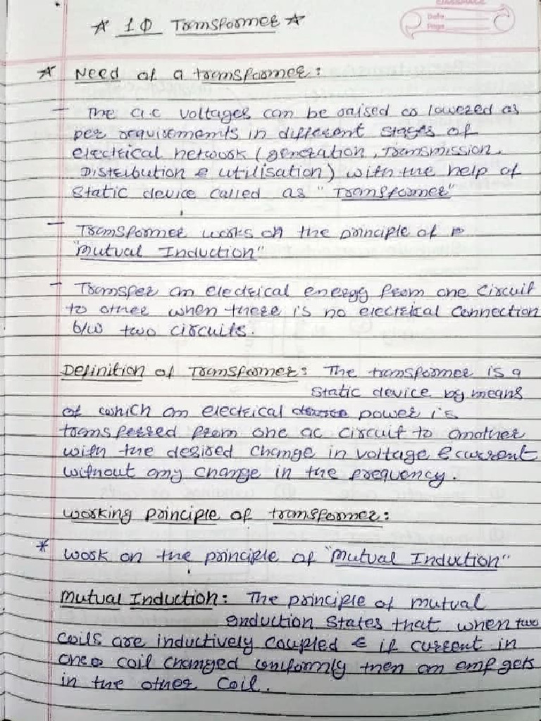 Unit - 3 Transformer | PDF