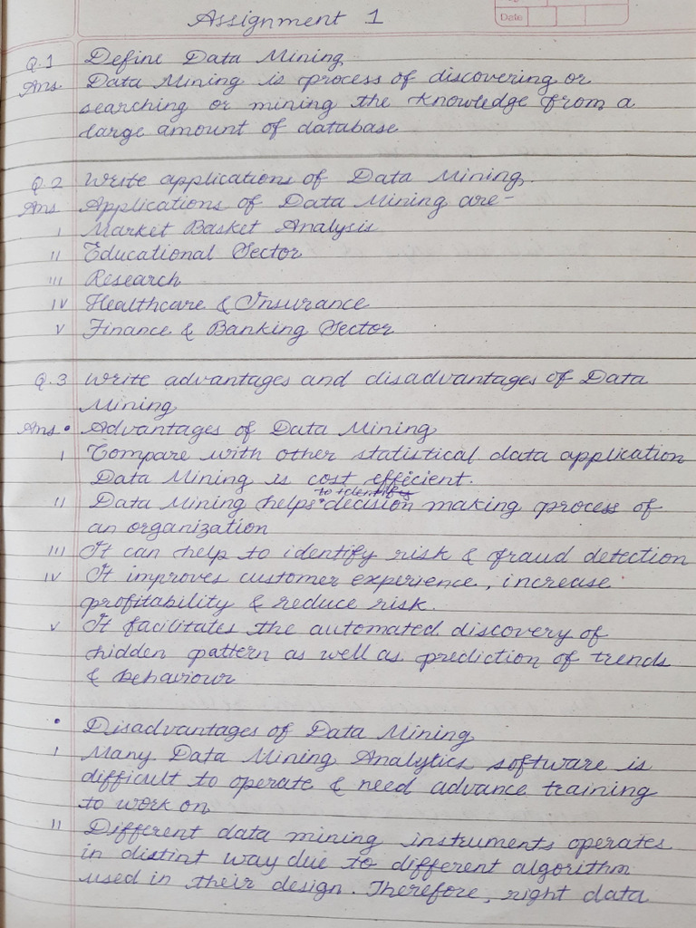 DM Assignment 1 | PDF