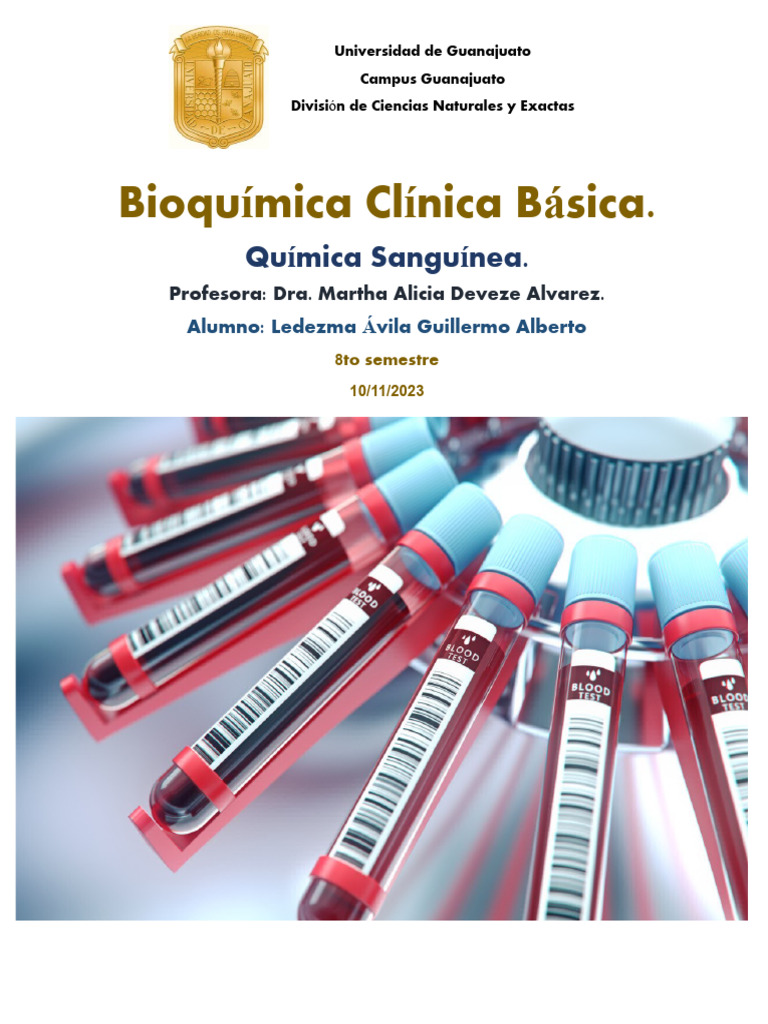 Bitacora 4. Quimica Sanguinea | PDF | Creatinina | Medicamentos con receta