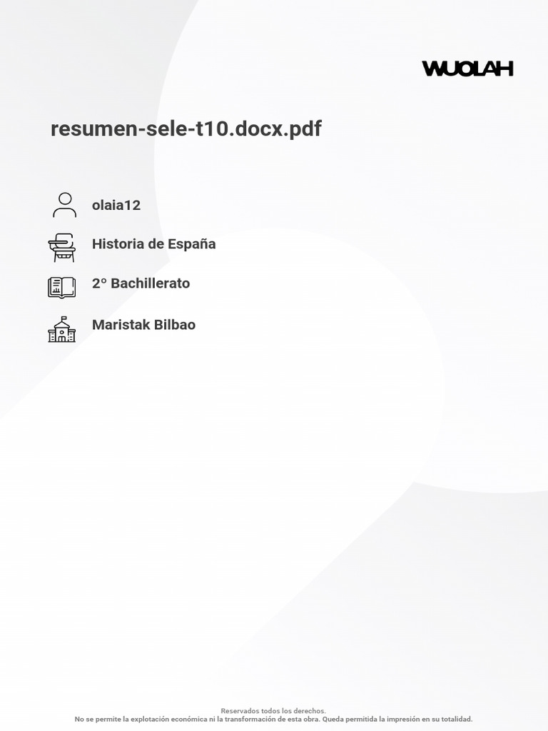 Wuolah Premium Resumen Sele t10 | PDF