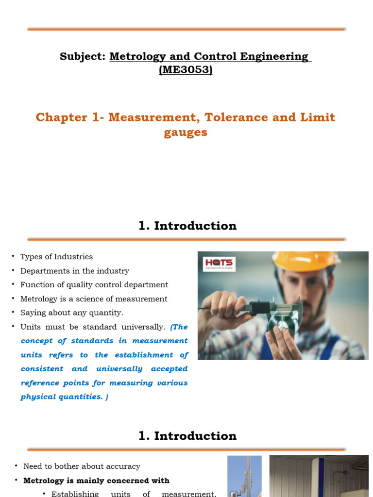 Intro To Metrology | PDF | Accuracy And Precision | Measurement