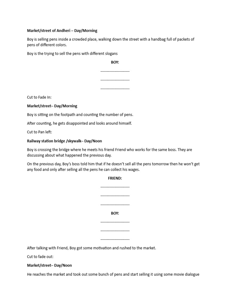 screenplay script | PDF