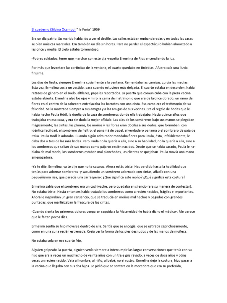 El cuaderno Silvina Ocampo | PDF