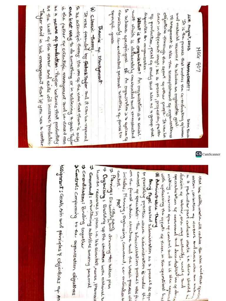 Management Note-1 | PDF