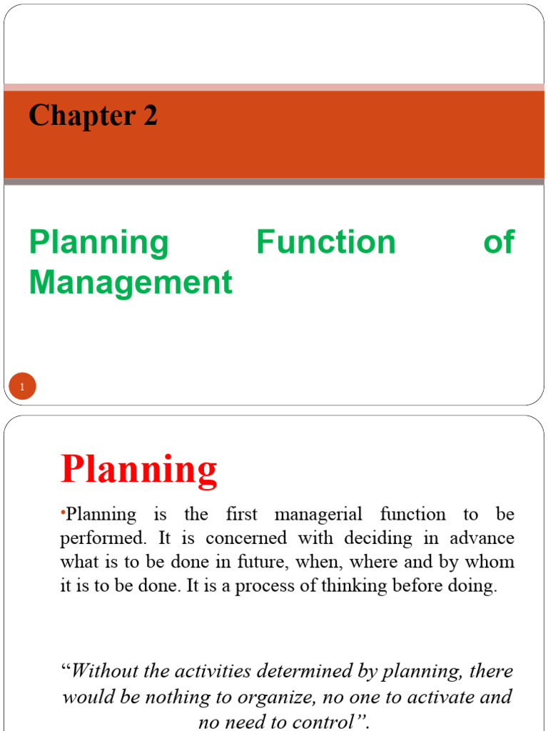 CHAP 2 planning | PDF | Forecasting | Decision Making