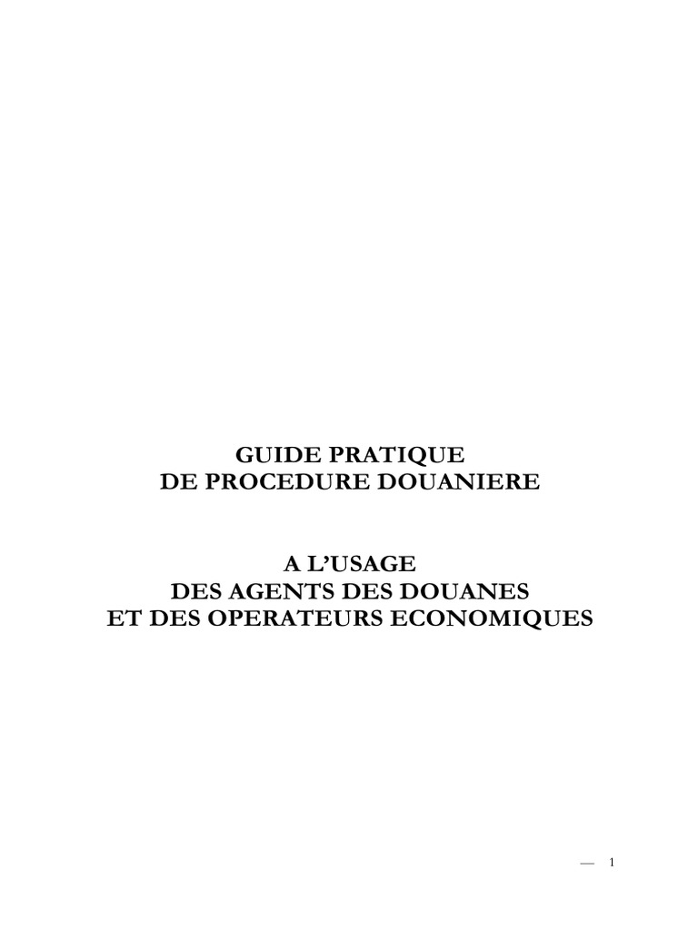 guide_de_procedure-douanes | PDF