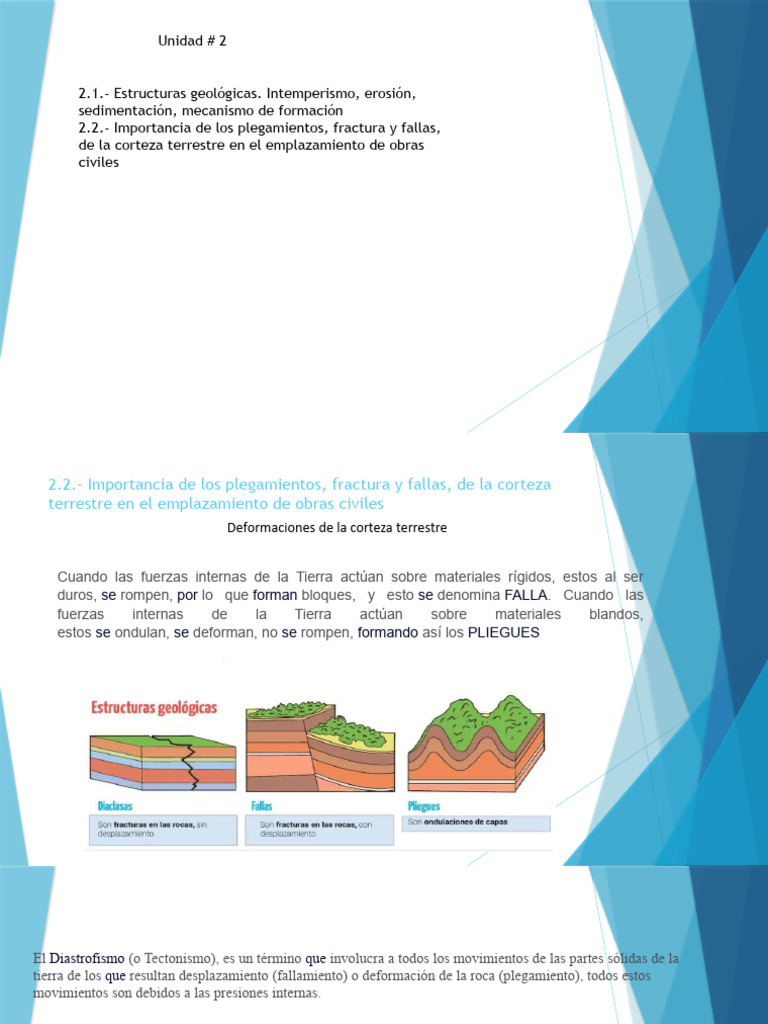 Estructuras Geológicas y Obras Civiles | PDF