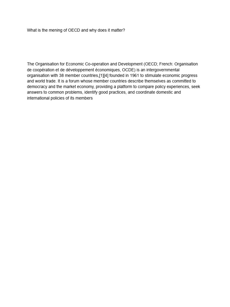 Oecd | PDF