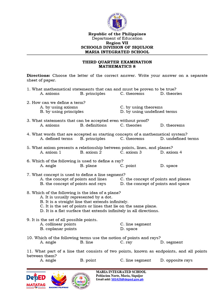 Maria Integrated School Poblacion Norte, Maria, Siquijor Email Add ...