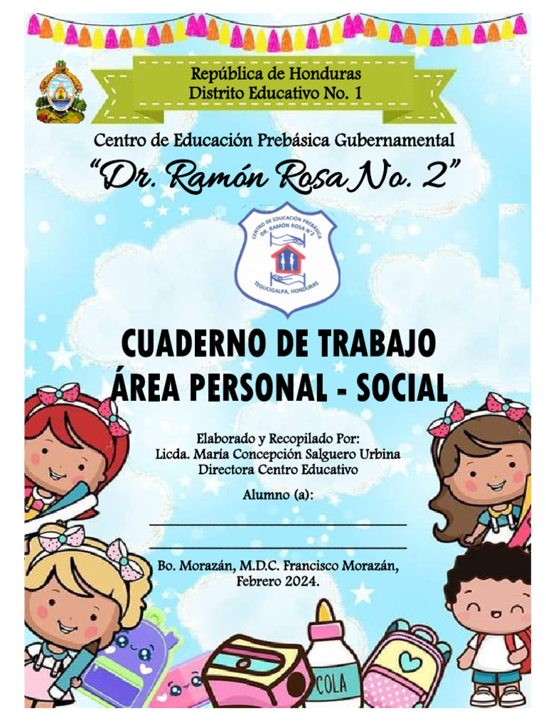 Cuaderno Personal Social Dr Ramon Rosa No 2 | PDF | Color | Higiene