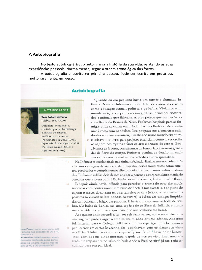 Autobiografia | PDF