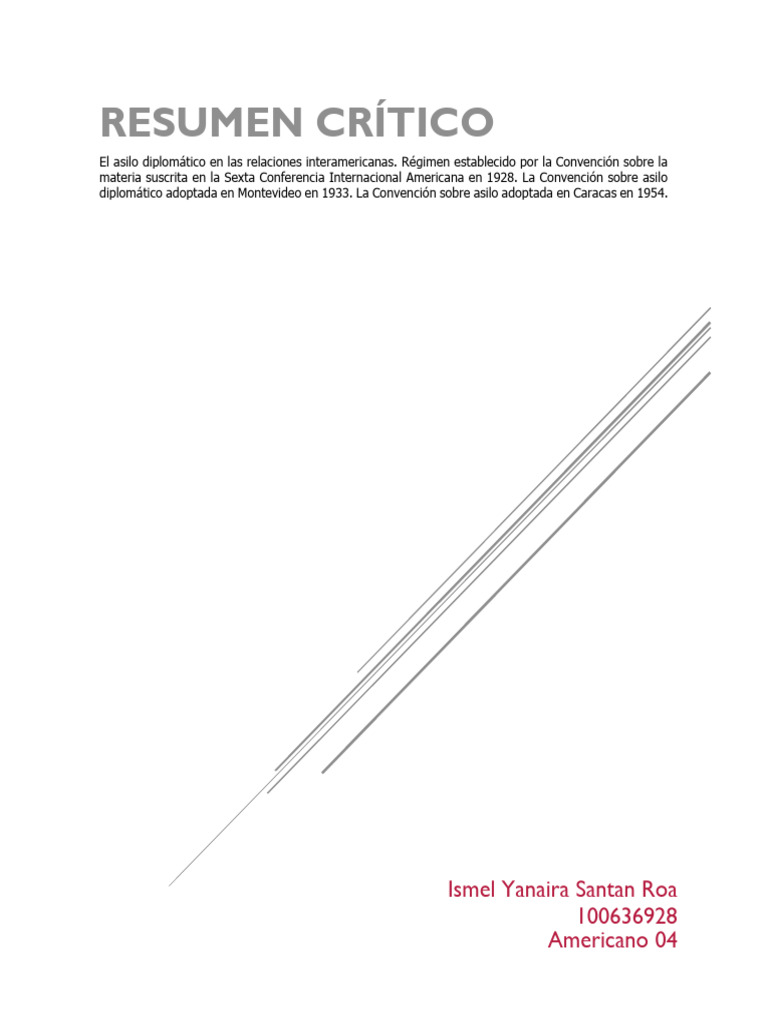 Ismel Santana - Resumen Crítico - Tema XIII - 100636928 | PDF | Misión ...