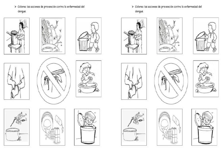Ficha Colorea Sesión 1 Cta Dengue | PDF