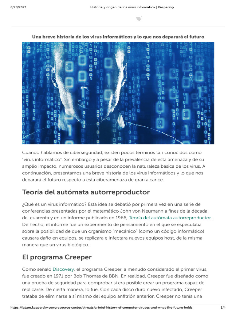 Historia de los virus informáticos | PDF | Virus de computadora | Malware