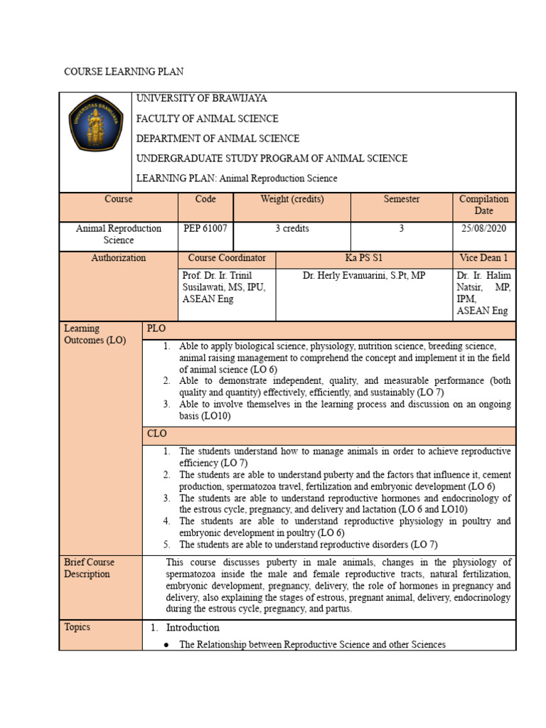 Animal-Reproduction-Science.docx-1 | PDF | Reproductive System | Ovary