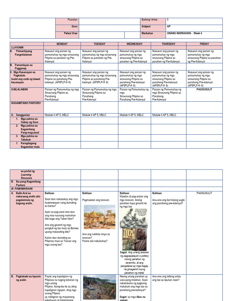 DLL Week 4 Ap V | PDF