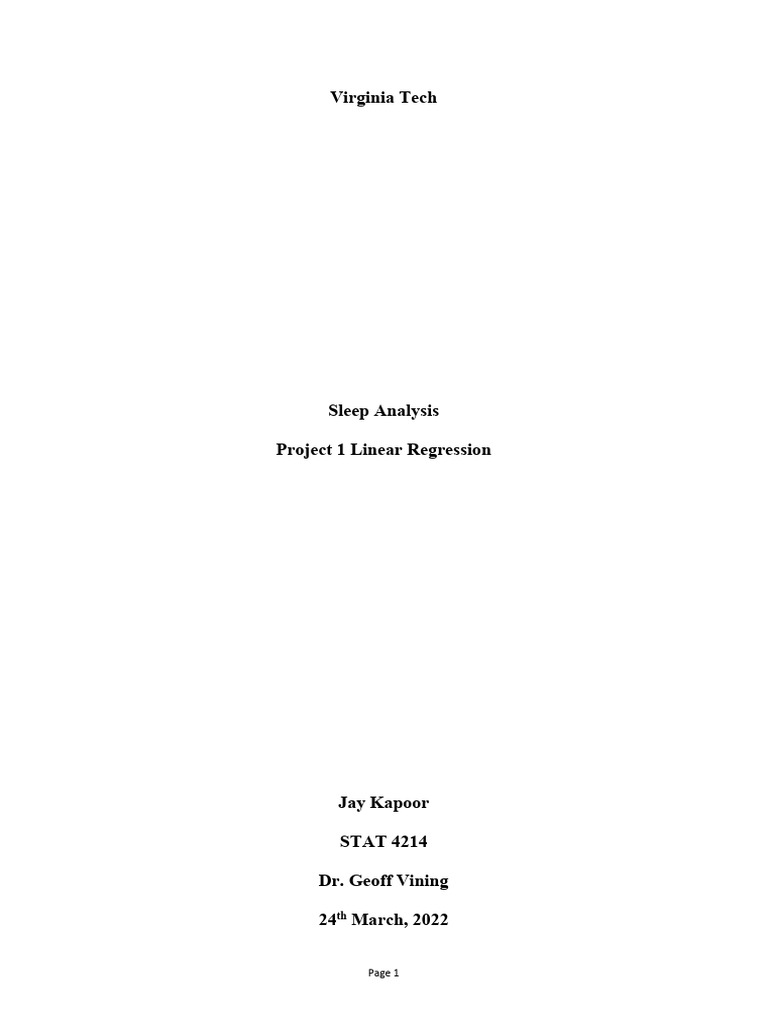 Bayesian ANalysis Project 1 | Download Free PDF | Dependent And Independent Variables | Applied ...