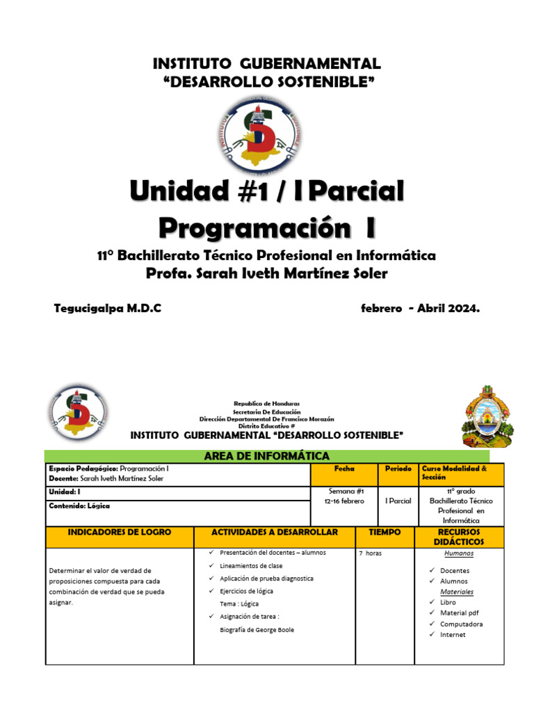 Programacion I | PDF | Proposición | Lógica