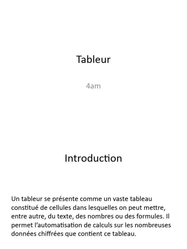 Maths Tableur | PDF | Feuille de calcul