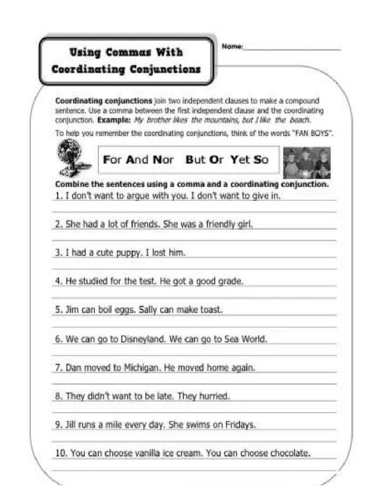 Coordinating Conjunction-W1-Week4 | PDF