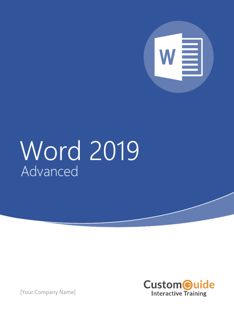 Word 2019 Advanced Student Guide Eval | PDF | Microsoft Word | System Software