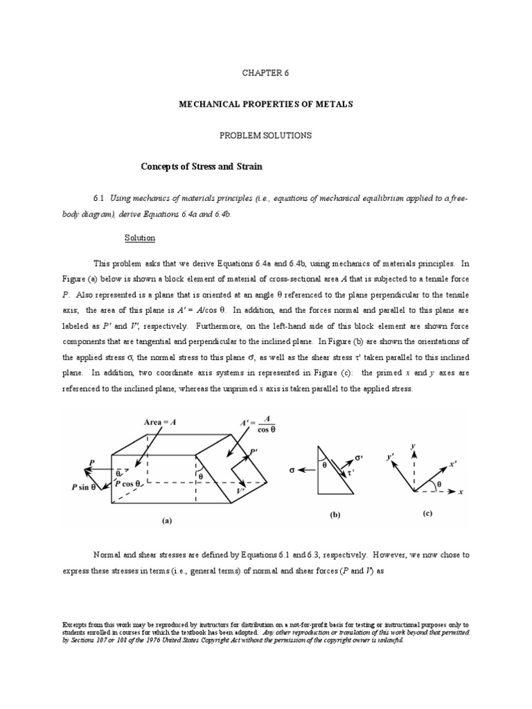 CH 06 | PDF | Deformation (Engineering) | Ultimate Tensile Strength