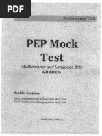 Grade 6 Mathematics Booklet - Performance Task - Solution Set | PDF