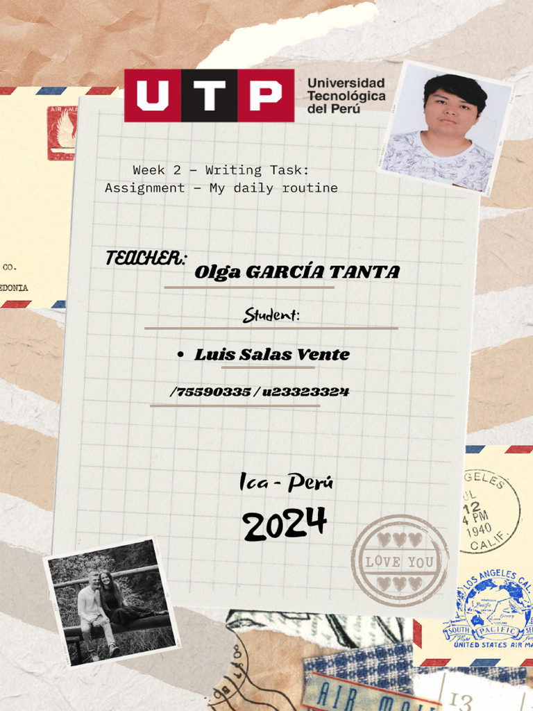 Week 2 - Task Assignment - My Daily Routine | PDF