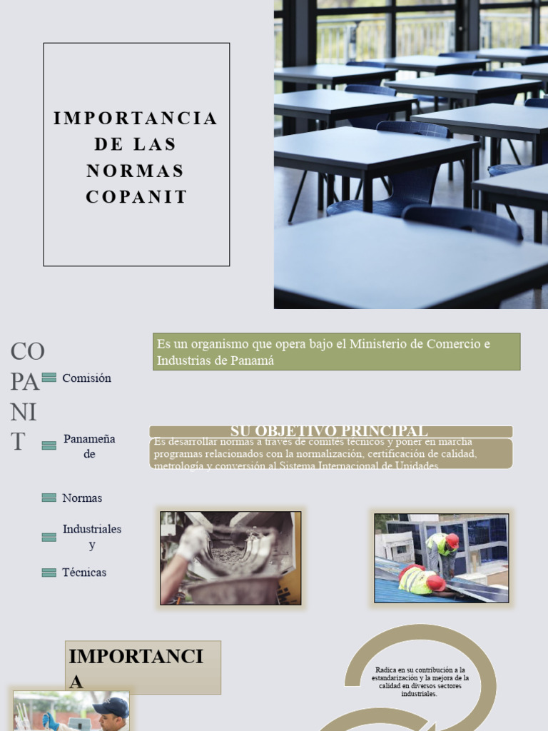 IMPORTANCIA DE LAS NORMAS COPANIT | PDF | Calidad (comercial ...