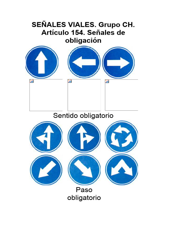 Grupo CH-Señales de Obligación | PDF