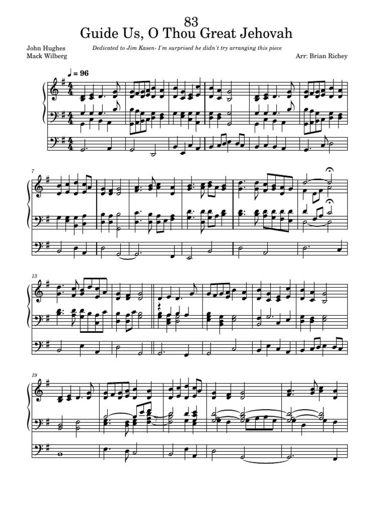 Guide Us O Thou Great Jehovah2 | PDF