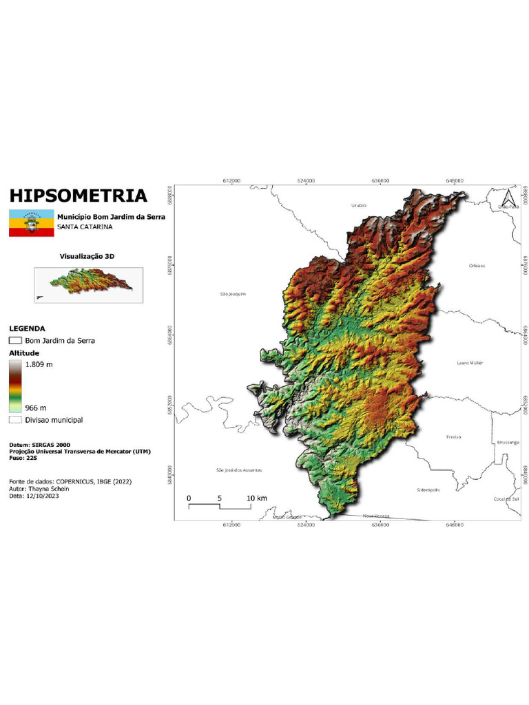 Mapa Hipsometrico | PDF