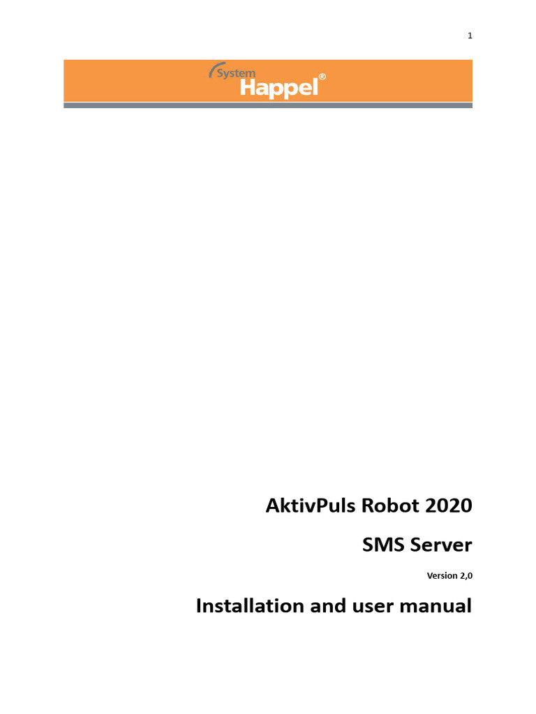 SMS Server Installation Manual | PDF | Modem | Personal Identification ...