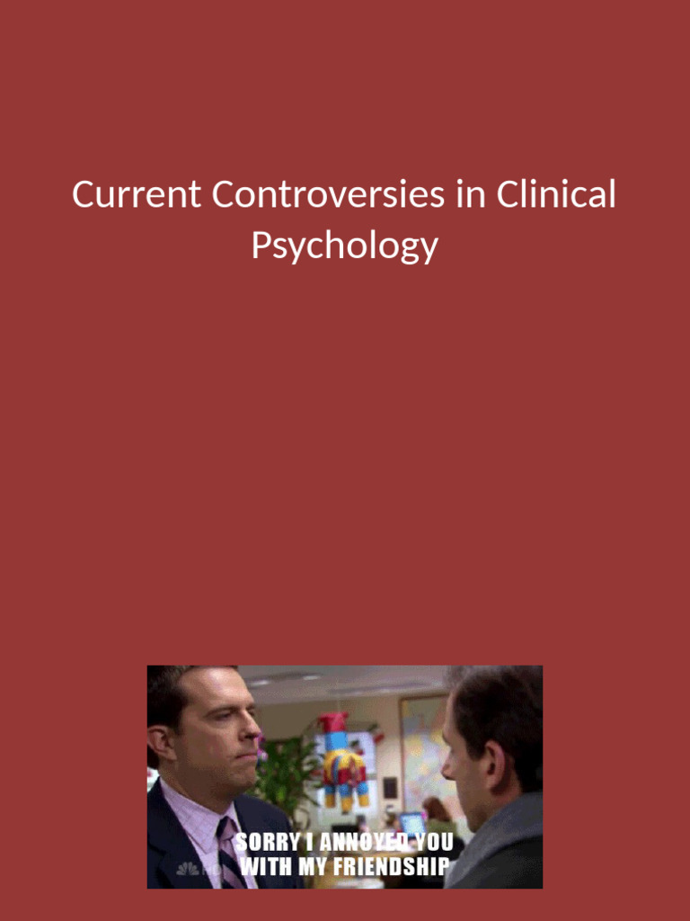 Current Controversies in Clinical Psychology | PDF | Psychotherapy ...